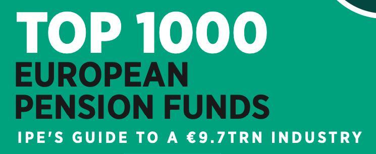 IPE Top 1000: European pension assets rebound to a new high | News | IPE